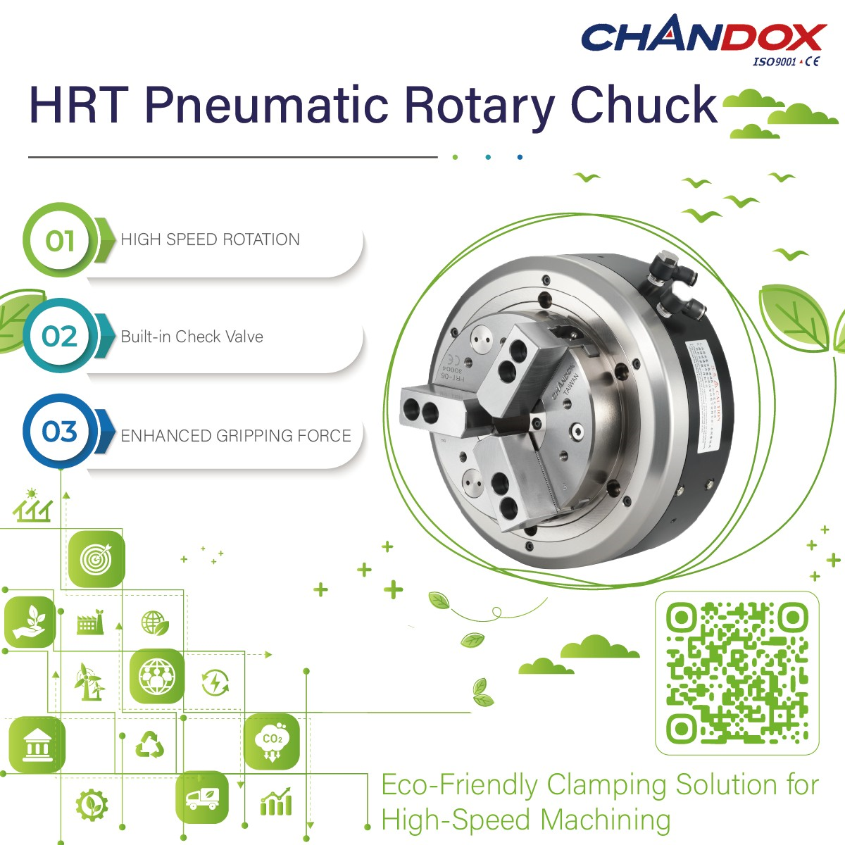 HRT Rotary air chuck fixtures